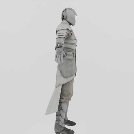 🫡 Jedi Starkiller Starwars Lowpoly Textured・ OBJ File for 3D printing・Cults