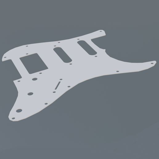 🎛️ Fender stratocaster pickguard HSS configuration・ STL File for 3D ...