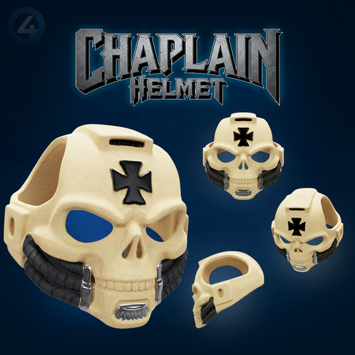 🪖 CHAPLAIN HELMET FOR CAT・ STL File for 3D printing・Cults