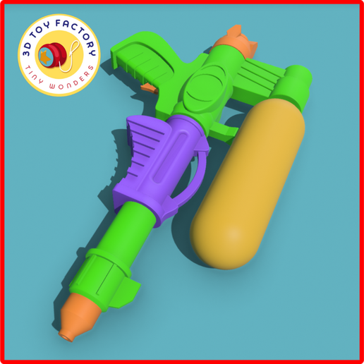 🎄 Toy Water-Gun・Free STL File for 3D printing・Cults