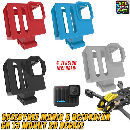 Archivo STL Speedybee Mario 5 DC/PRO/XH GOPRO HERO 13 Compact 2024 ...
