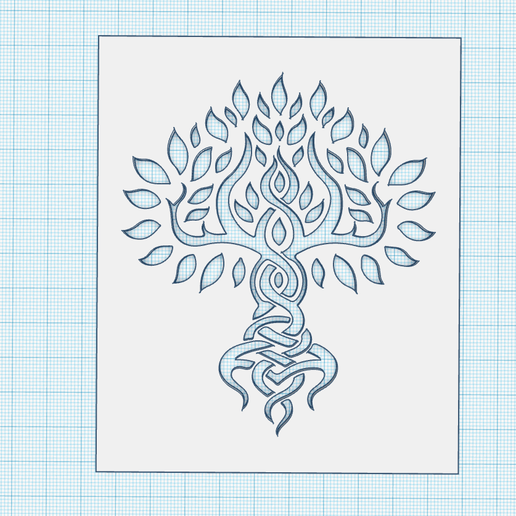 celtic tree line art