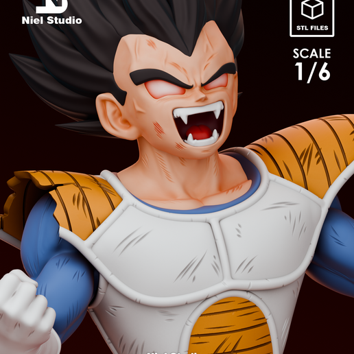 🐒 Vegeta ozaru・ 3D File for 3D printing・Cults