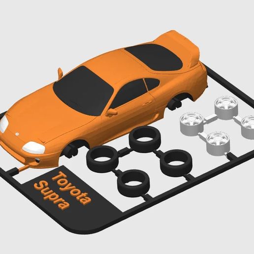Fichier 3D Toyota Supra Kit Card 🚗 ・Modèle imprimable en 3D à télécharger・Cults