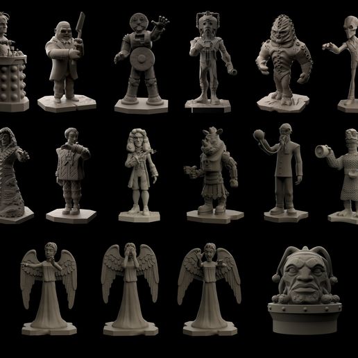 👹 Dr. Who (Monster Set)・ STL File for ・Cults