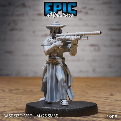 3D file Holy Gunslinger Rifle ‧ DnD Miniature ‧ Tabletop Miniatures ...