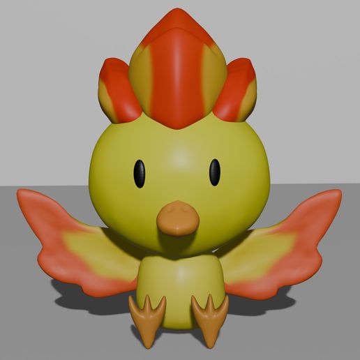 STL file Moltres Chibi 🐉 (3MF)・3D printing model to download・Cults
