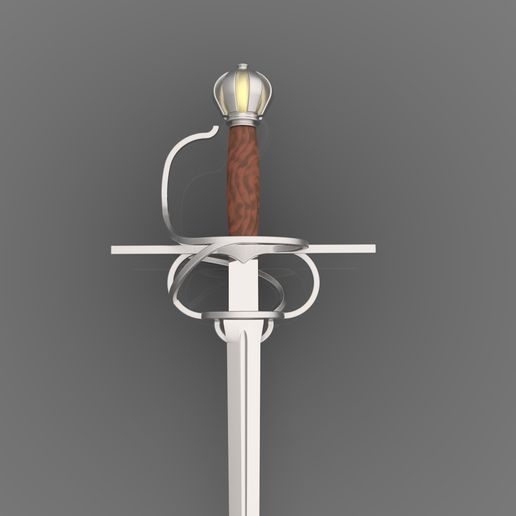 🗡️ Rapieira de punho varrido (como uma Rapieira Espanhola)・Arquivo STEP ...