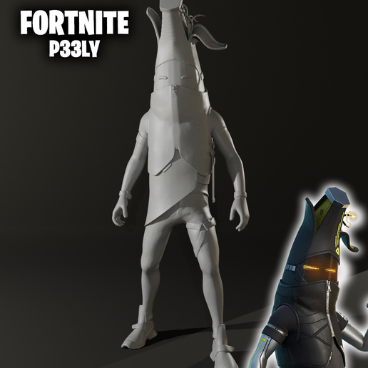 STL file P33LY Peely Inspired SKIN FORTNITE FIGURE ・3D printing design ...