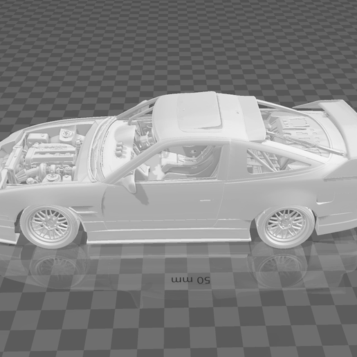 🚗 Nissan 180sx Full-Kit・ STL File for 3D printing・Cults
