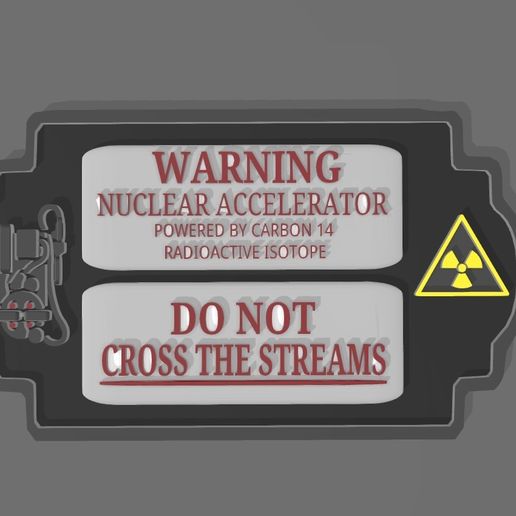 🚩 Ghostbusters Proton Pack Equipment Plaque Customization・Free STL File ...