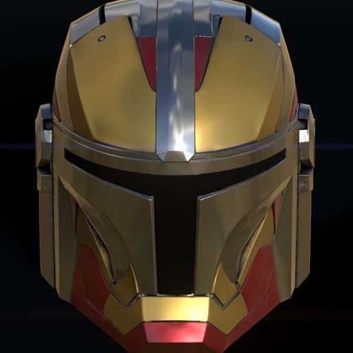👨 Mando Iron Man Helmet・ 3D File for 3D printing・Cults