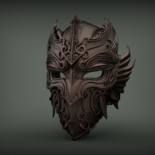 📁 Shadow Warden Mask – 3D Printable STL File・ STL File for 3D printing ...