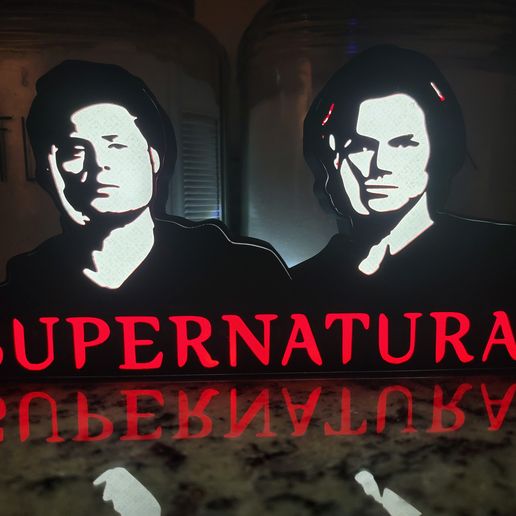 🖼️ SUPERNATURAL Lightbox by MANIACMANCAVE3D・3D Print with the Anycubic Kobra 3 Combo 3D printer ...