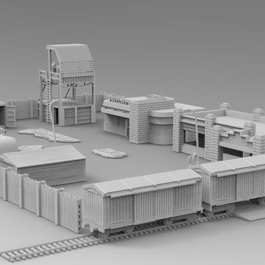 🚆 Outpost - complete Diorama・ STL File for 3D printing・Cults