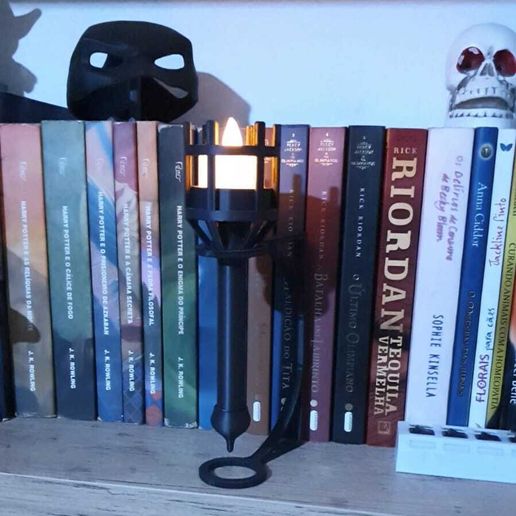 🛡️ Medieval Wall Torch・Archivo STL para Impresión 3D・Cults