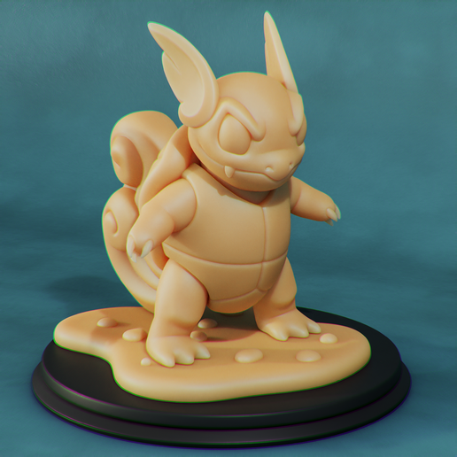 3D file Wartortle | Pokemon fan art 🐉 ・Design to download and 3D print・Cults