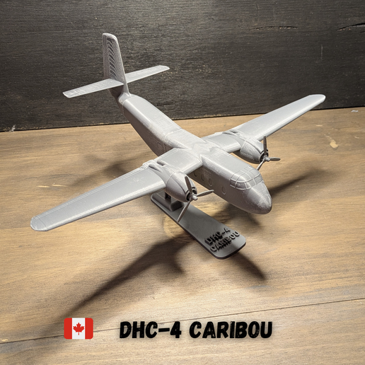 🇨🇦 De Havilland Canada DHC-4 Caribou - Cargo plane・ STL File for 3D ...