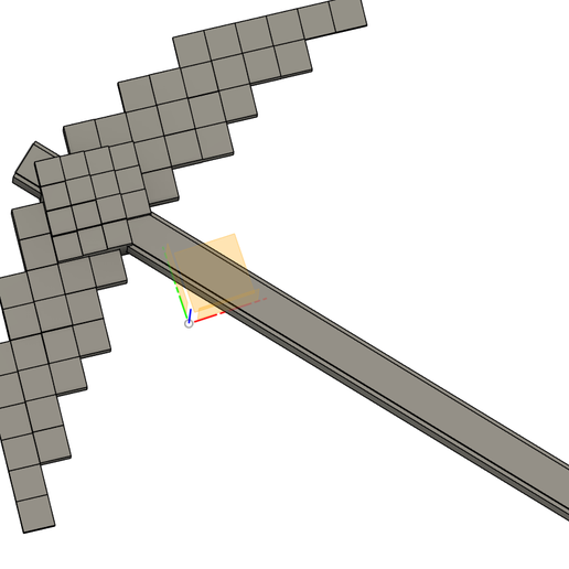 🎬 Minecraft movie - Pickaxe - 3D Model・ STL File for 3D printing・Cults