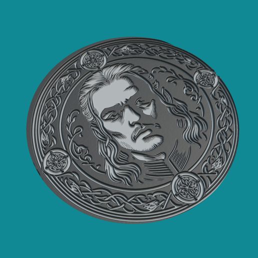 3D file Viserys Targaryen Print Model Viserys Targaryen Medallion ...