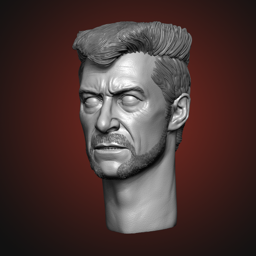 STL file Hugh Jackman - Wolverine Head - Deadpool And Wolverine 3D ...