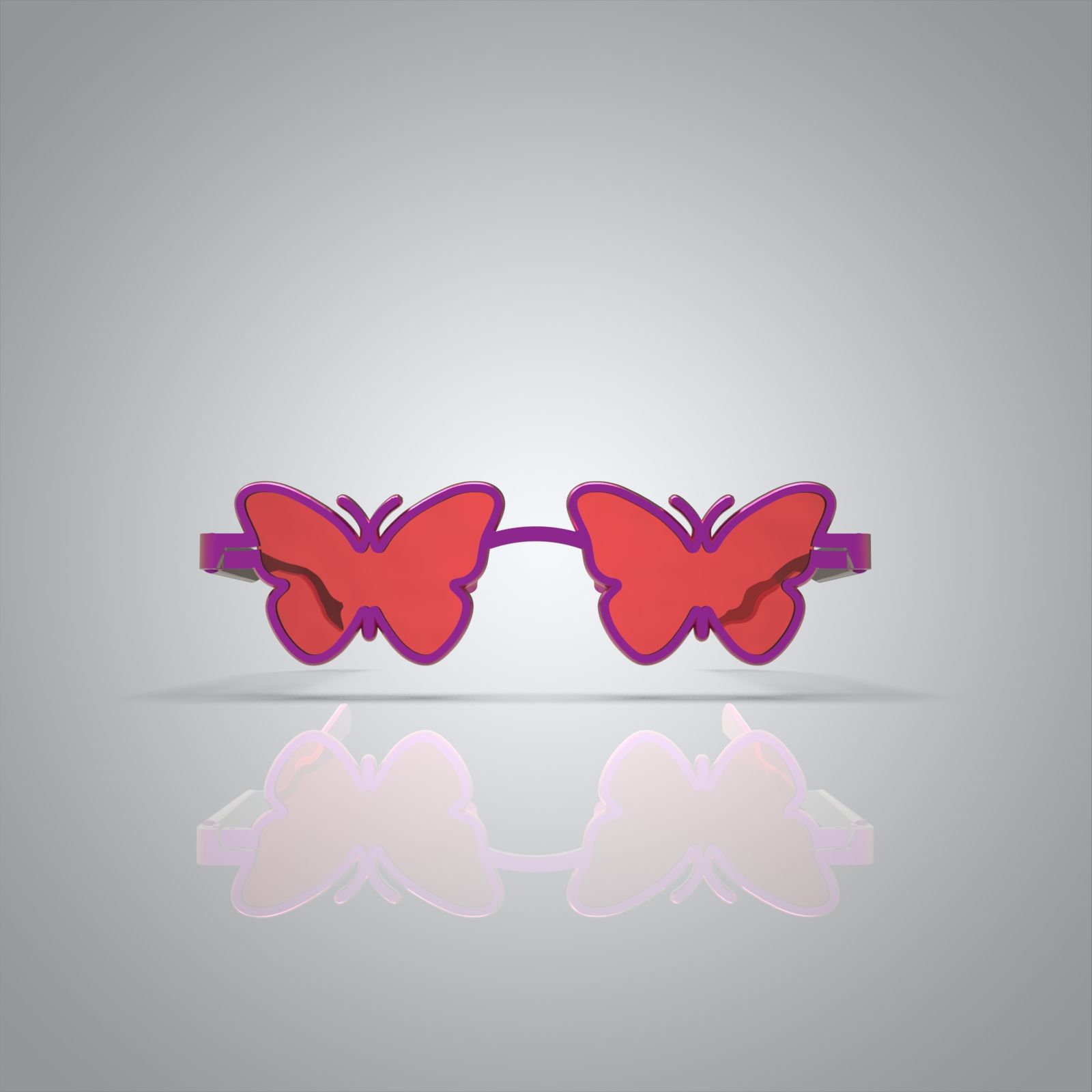 Download STL file Glasses :butterfly style • 3D printing design ・ Cults