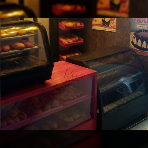 🥖 MINIATURE BAKESHOP/ BAKERY KIOSK FURNITURE COLLECTION (6+1 PCS) | 1: ...