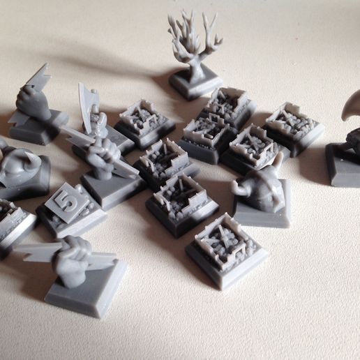 STL file Blood Rage 3D Tokens 🩸 ・3D print design to download・Cults