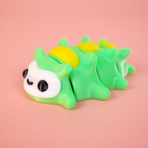 🐛 Cute Flexi Critter Articulated Toy・ STL File for 3D printing・Cults