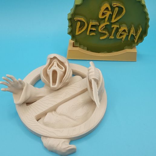 👻 Scream Ghostface Ghost Busters Figure Halloween・ STL File for 3D ...