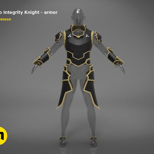 🎬 Kirito’s full size armor - Integrity Knight・ 3D File for ・Cults