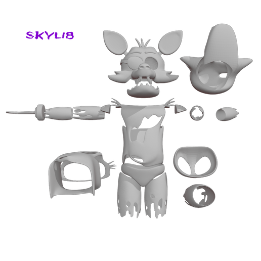 🎃 FOXY FILES FOR COSPLAY OR ANIMATRONIC・ 3D File for ・Cults
