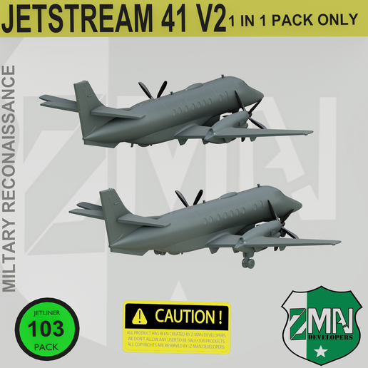 🚁 BAE JETSTREAM 41 V2・ STL File for 3D printing・Cults