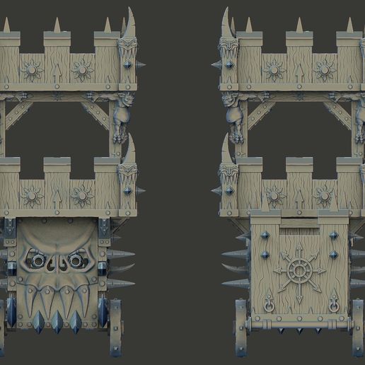🎲 Chaos Dwarf Juggernaut・ 3D File for 3D printing・Cults
