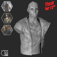 STL file JASON VORHEES - BUST - FRIDAY THE 13th 👤 (OBJ)・Model to ...