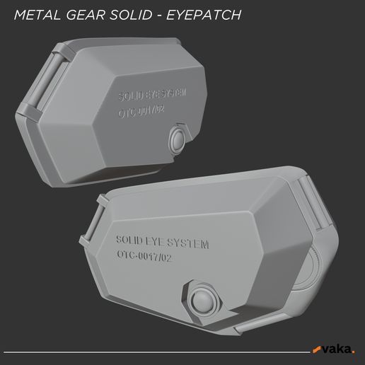 🐍 Solid Snake Eyepatch Metal Gear Solid 3D Print Model File 3D print ...