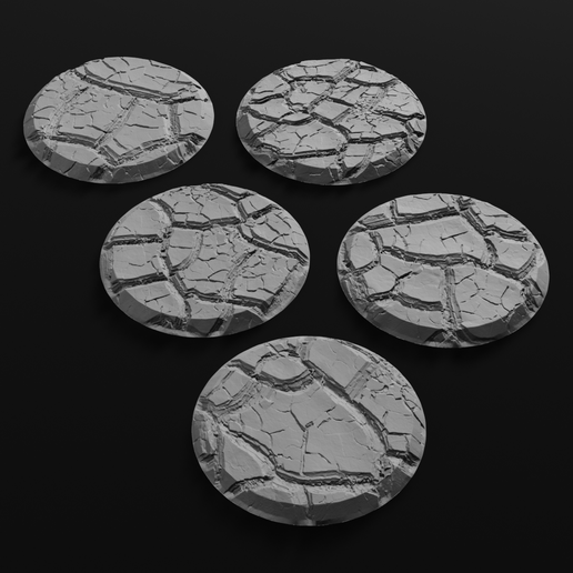 STL file 60mm Rocky Bases 🎲 ・3D printing design to download・Cults