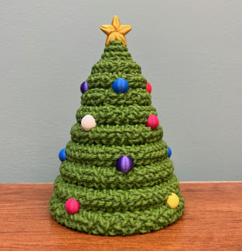 3D printable Crocheted Christmas Tree • made with Bambu Labs X1 Carbon ...