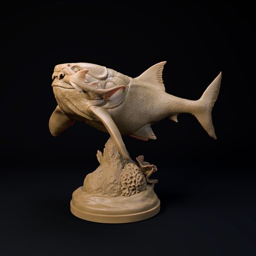 🐠 Dunkleosteus hunting 1-35 scale pre-supported prehistoric fish・ 3D ...