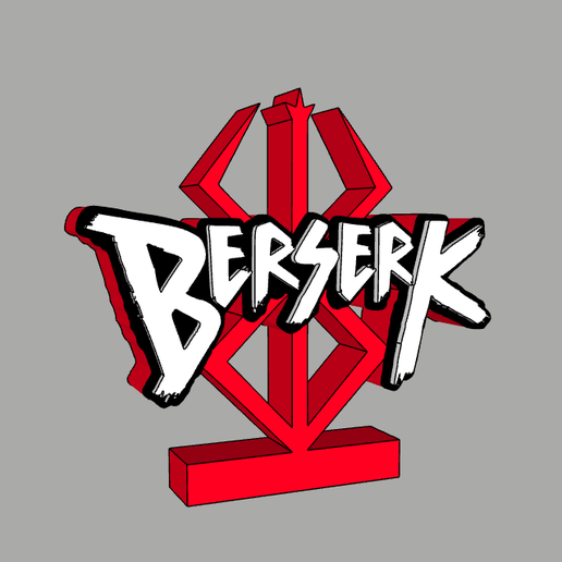 🚩 Berserk logo・ STL File for 3D printing・Cults