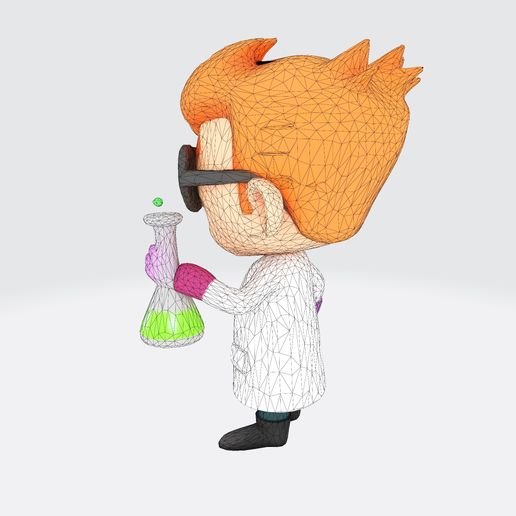 🧑‍🔬 Cartoon Scientist 3D Model – Multi-Format Bundle for Print ...