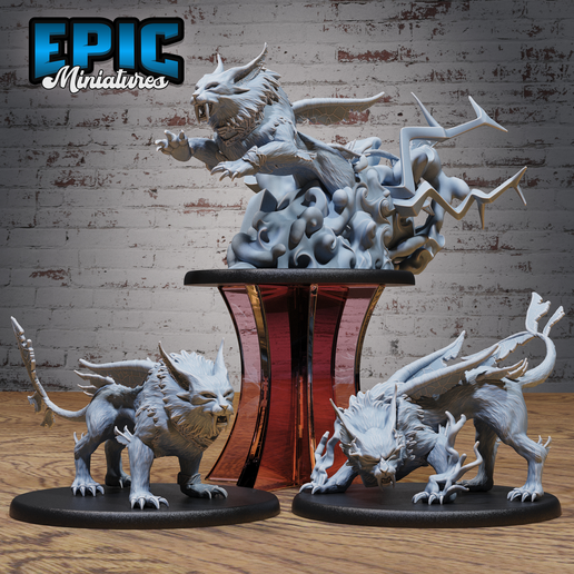3D file Apex Rain Forest Cat Set ‧ DnD Miniature ‧ Tabletop Miniatures ...