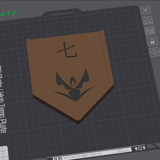 STL file Bleach Shinigami squad 7 badge 📛 ・3D print model to download・Cults