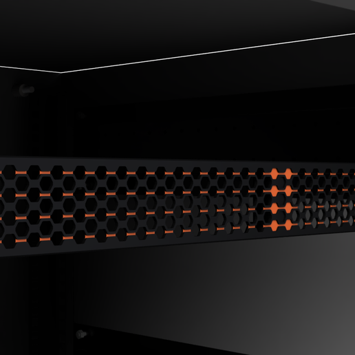 3MF file 1U Server Rack Panel for 19-inch Server Rack 🔌 ・3D print ...