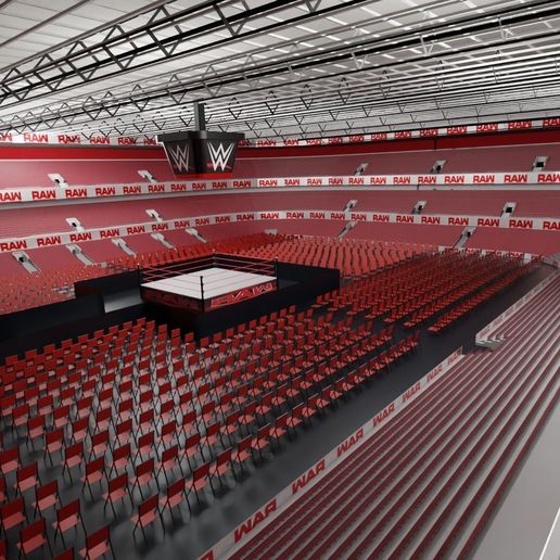 🤼 WWE Raw Arena・ STL File for 3D printing・Cults