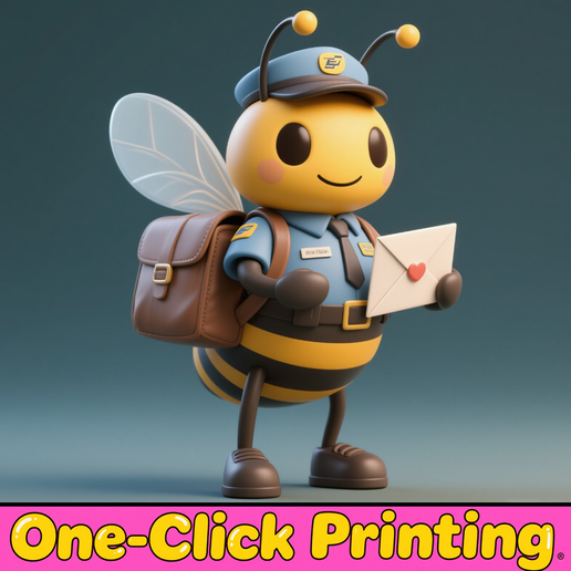 🐝 Bee Postman・ STL File for 3D printing・Cults