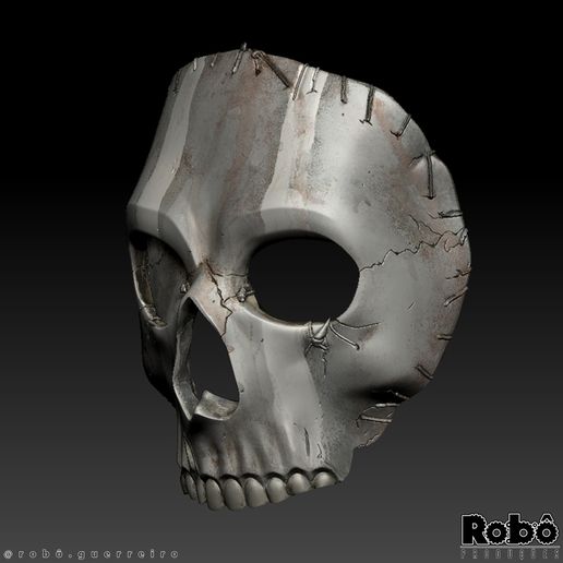 👻 Ghost Mask MW3 Simon Riley (Highly Accurate) - STL model 3D print file・ STL File for 3D ...