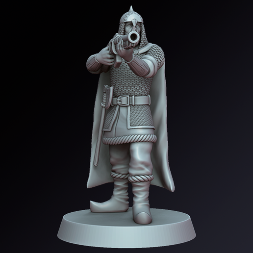 🎲 Viking with a rifle・ 3D File for 3D printing・Cults