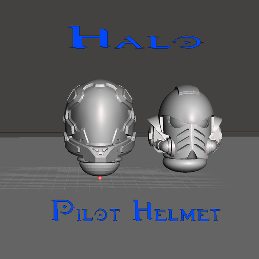STL file Halo Reach Pilot Helmet - Space Marine Compatible 😇 ・3D print ...