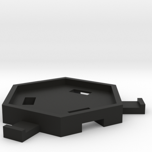 🎲 Hexlock carrier base tile expandable hex board system・ STL File for ...